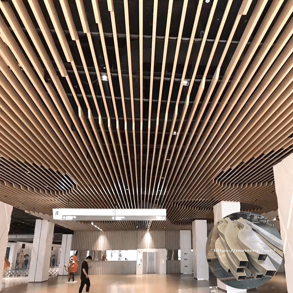 Meterny Aluminum Metal Baffle ceiling - Meterny-Interior & Exterior WPC ...