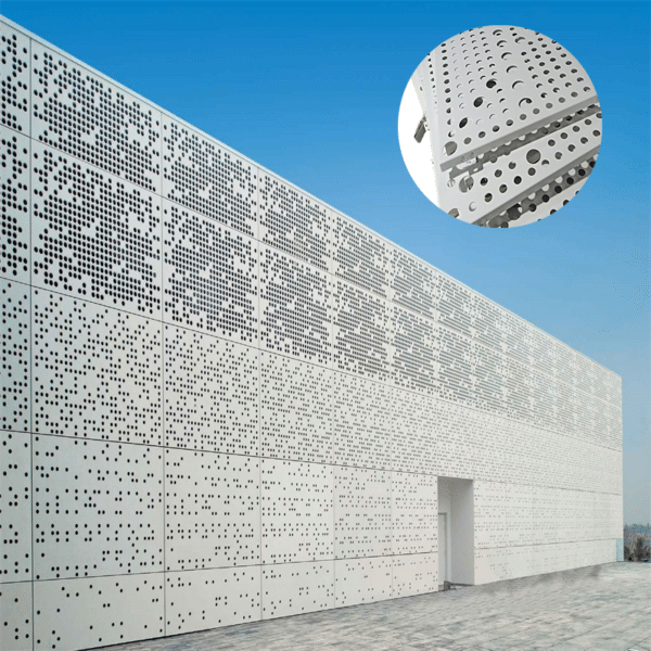 Modern Perforated Curtain Wall Panel